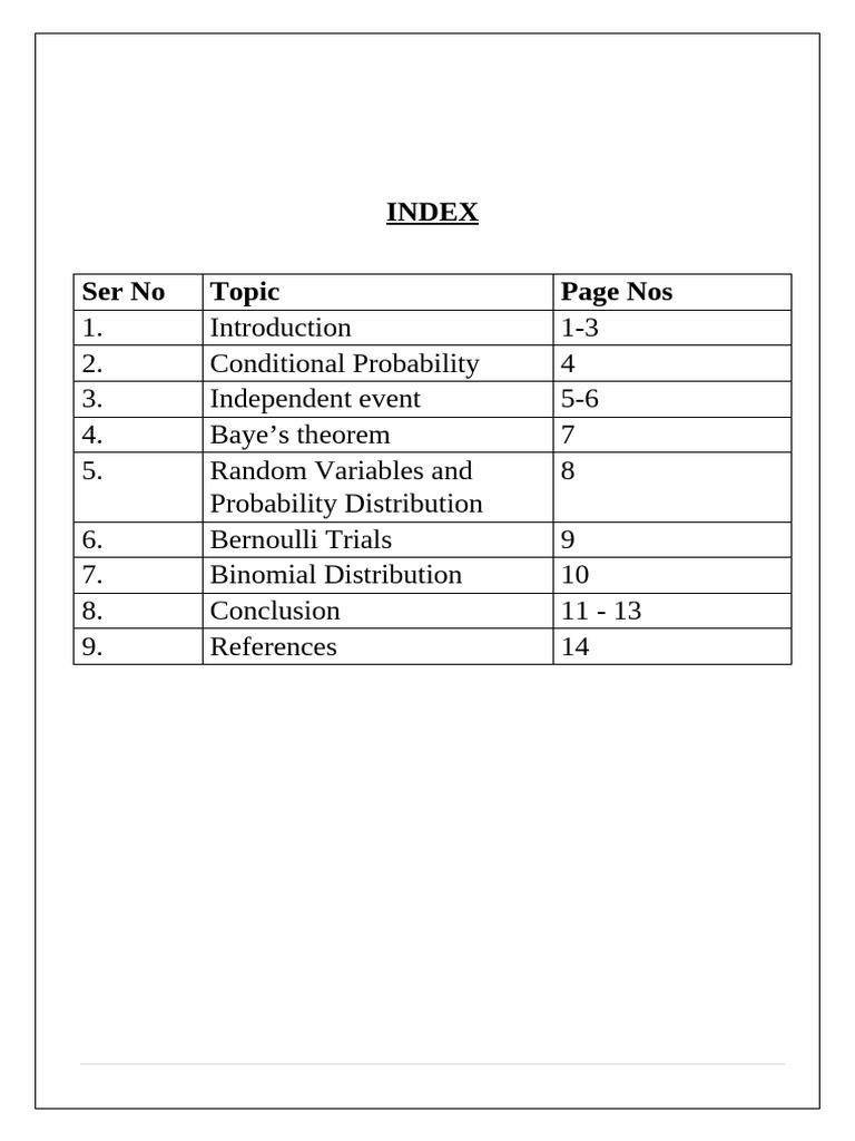 Conclusion of Probability Project | PDF | Probability Distribution ...