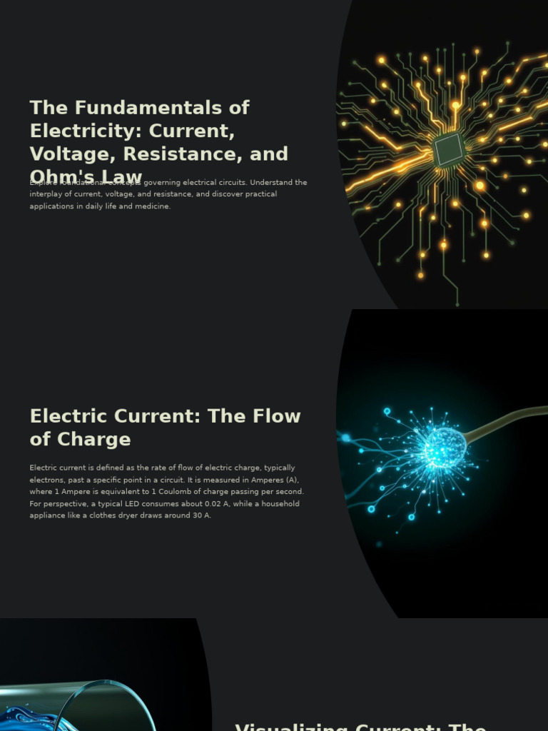 The Fundamentals of Electricity Current Voltage Resistance and Ohms Law ...
