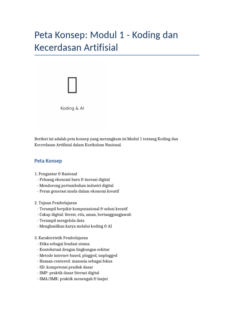 Peta Konsep Koding Dan KA | PDF