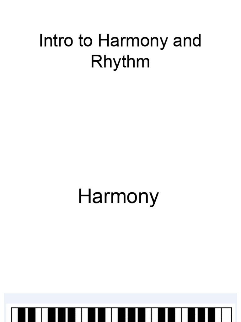 Harmony and Rhythm Basics Explained | PDF | Chord (Music) | Harmony