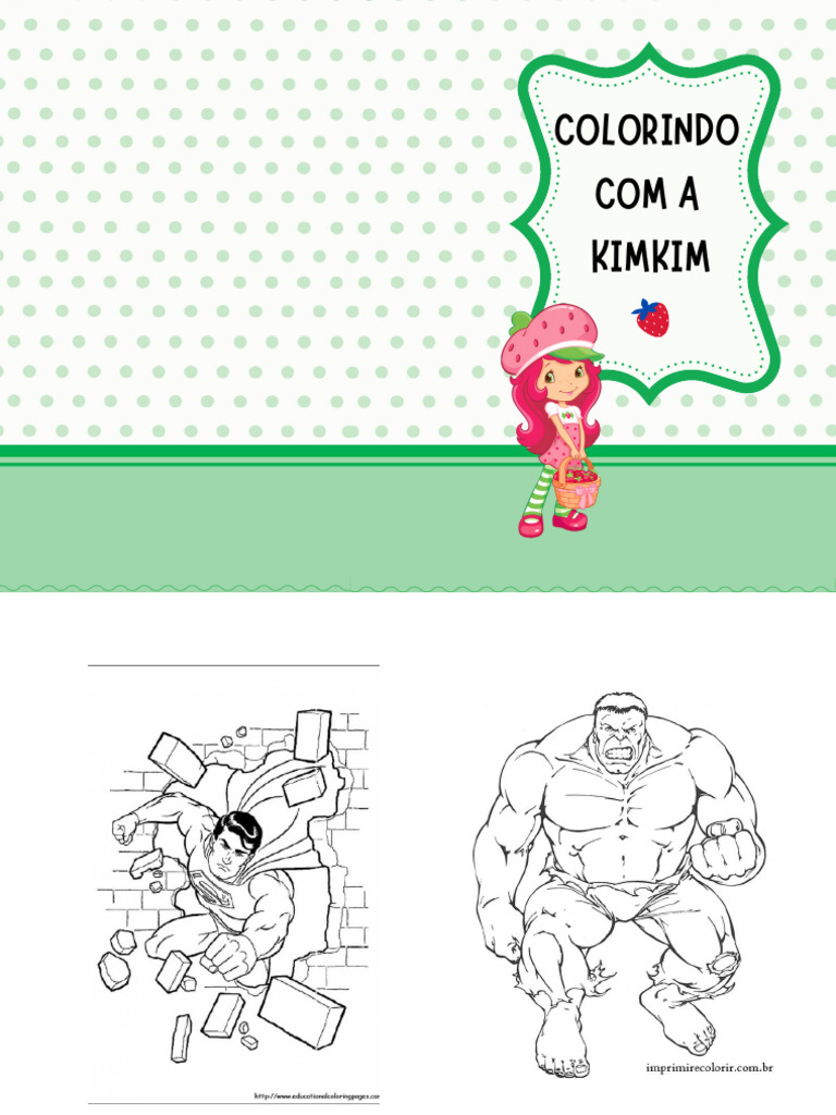Colorindo Com a Kimkim.pdf Meninos | PDF
