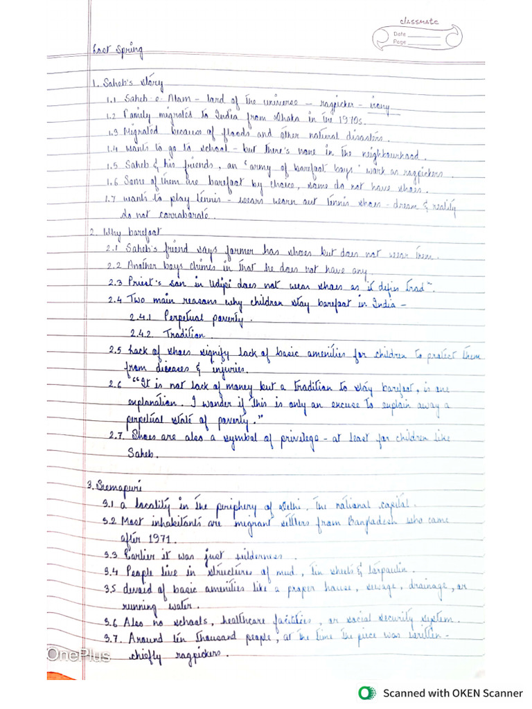 Lost Spring Notes & QA | PDF