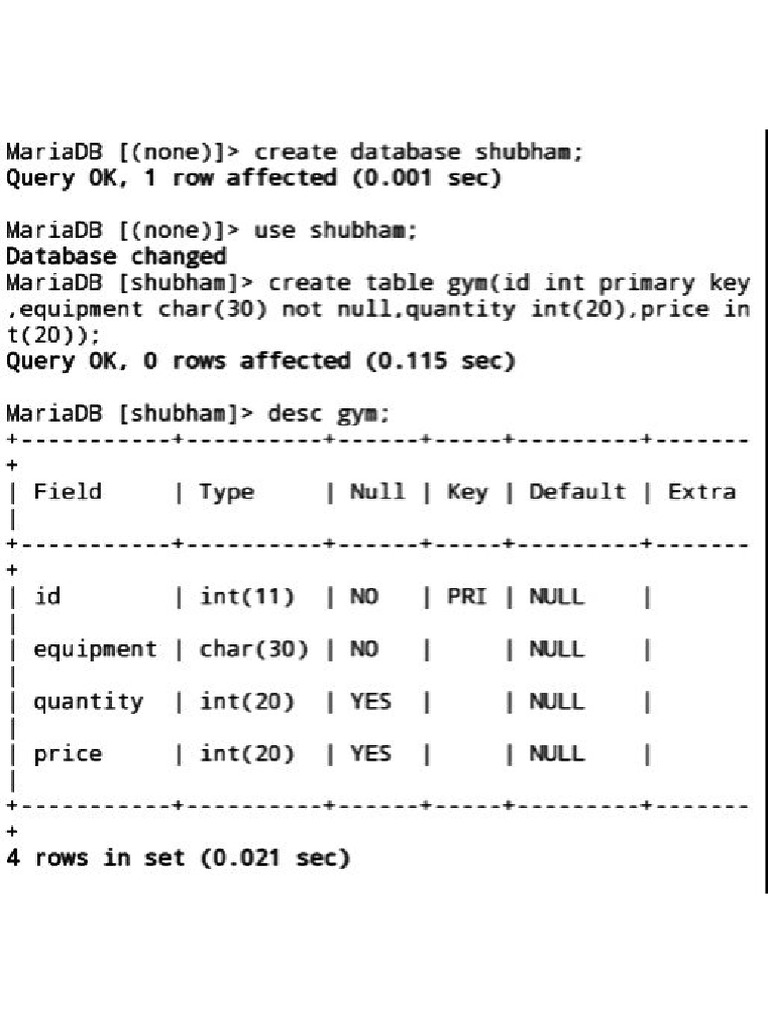 Shubham MySQL File | PDF