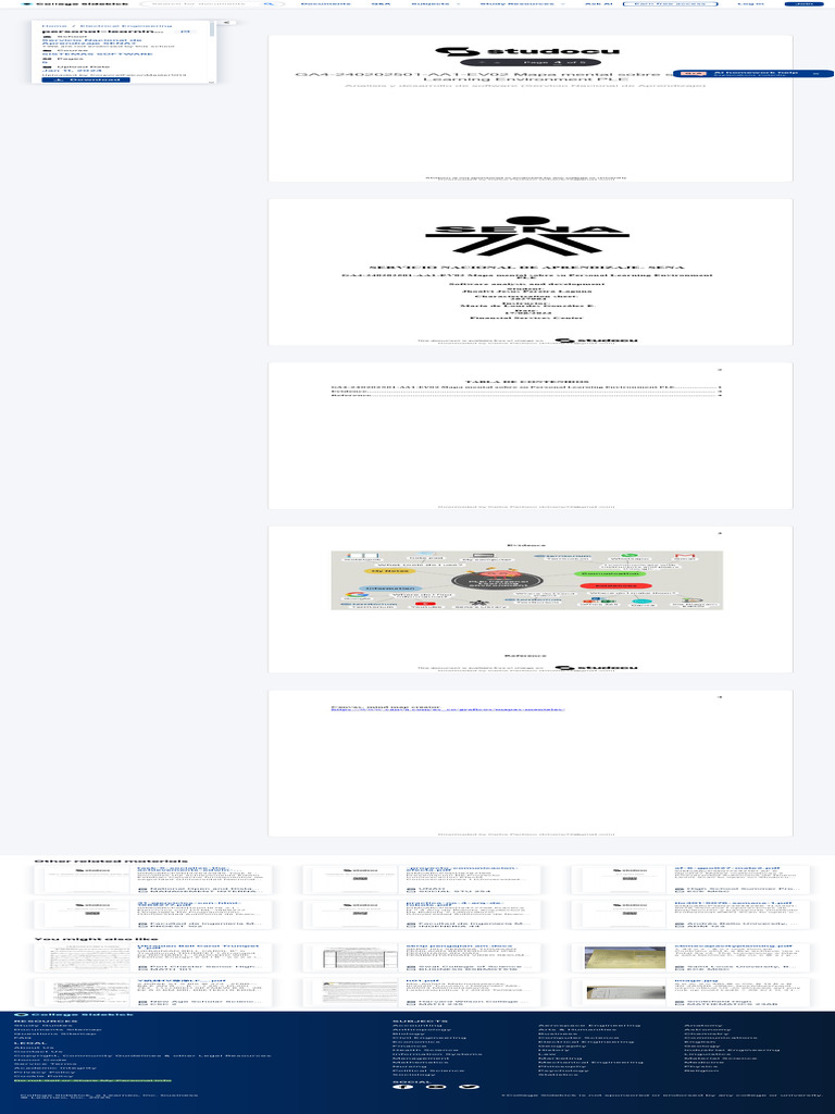 Personal-Learning-Environment-Ple - PDF - lOMoARcPSD - 17015257 GA4-240202501-AA1-EV02 Mapa ...