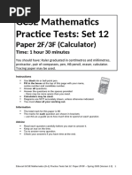 GCSE Mathematics Practice Tests: Set 10: Paper 1H (Non-Calculator ...