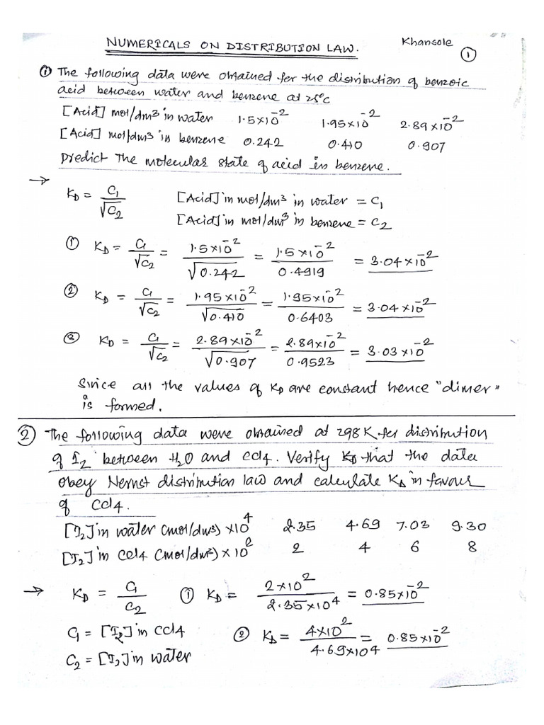Numericals NDL | PDF