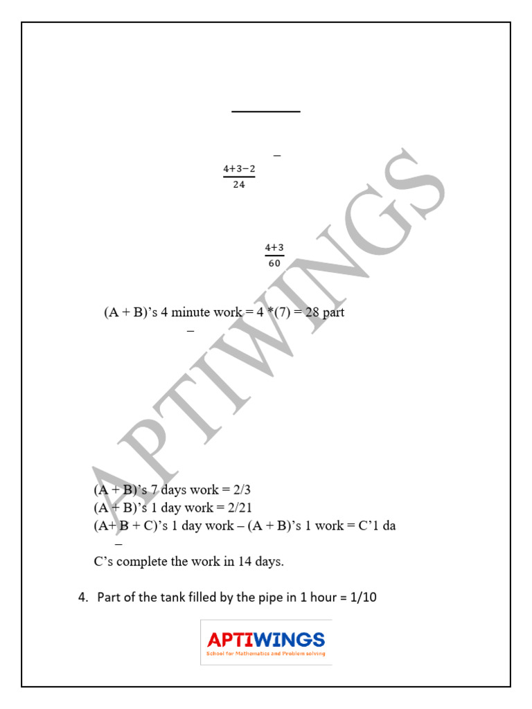 Pipes and Cisterns-1 | PDF