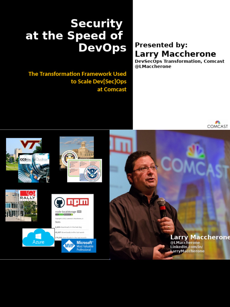 Larry Maccherone - DevSecOps at Scale RSA 2019 | PDF | Agile Software ...
