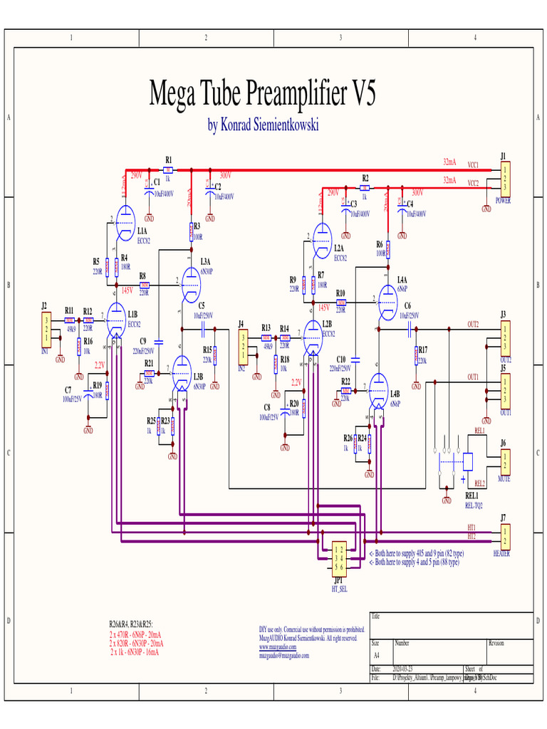 Muzgaudio Mega Tube Preamplifier v5 | PDF