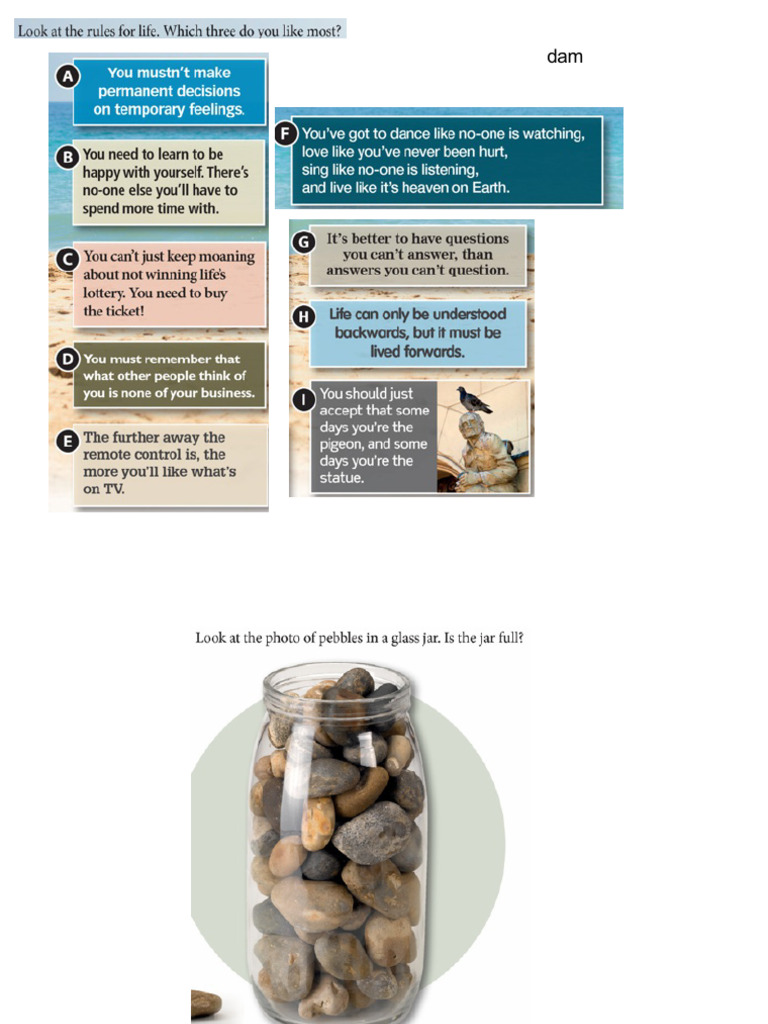 The Pebbles Metaphor | PDF