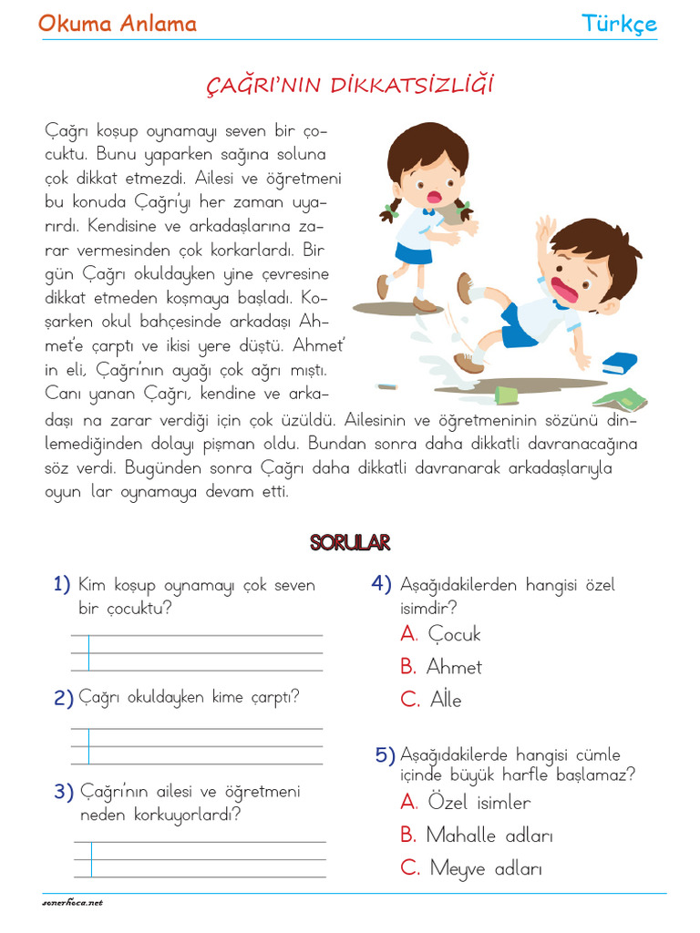Sinif Okuma Onlama Metinleri 2 | PDF