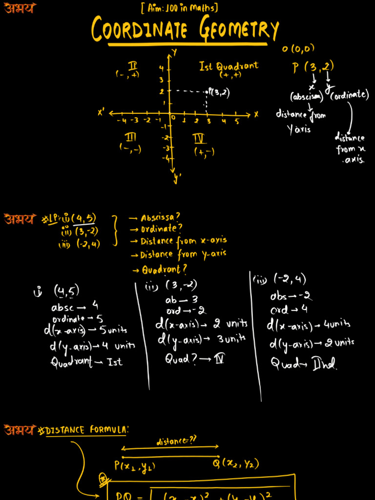Coordinate Lecture 1 - Abhay - Shobhit Nirwan | PDF
