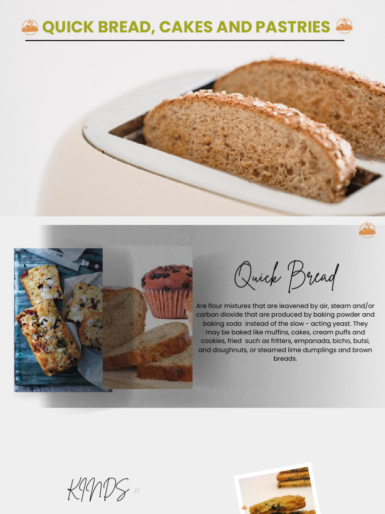 Quick Breads, Cakes, and Pastries Guide | PDF | Cakes | Breads