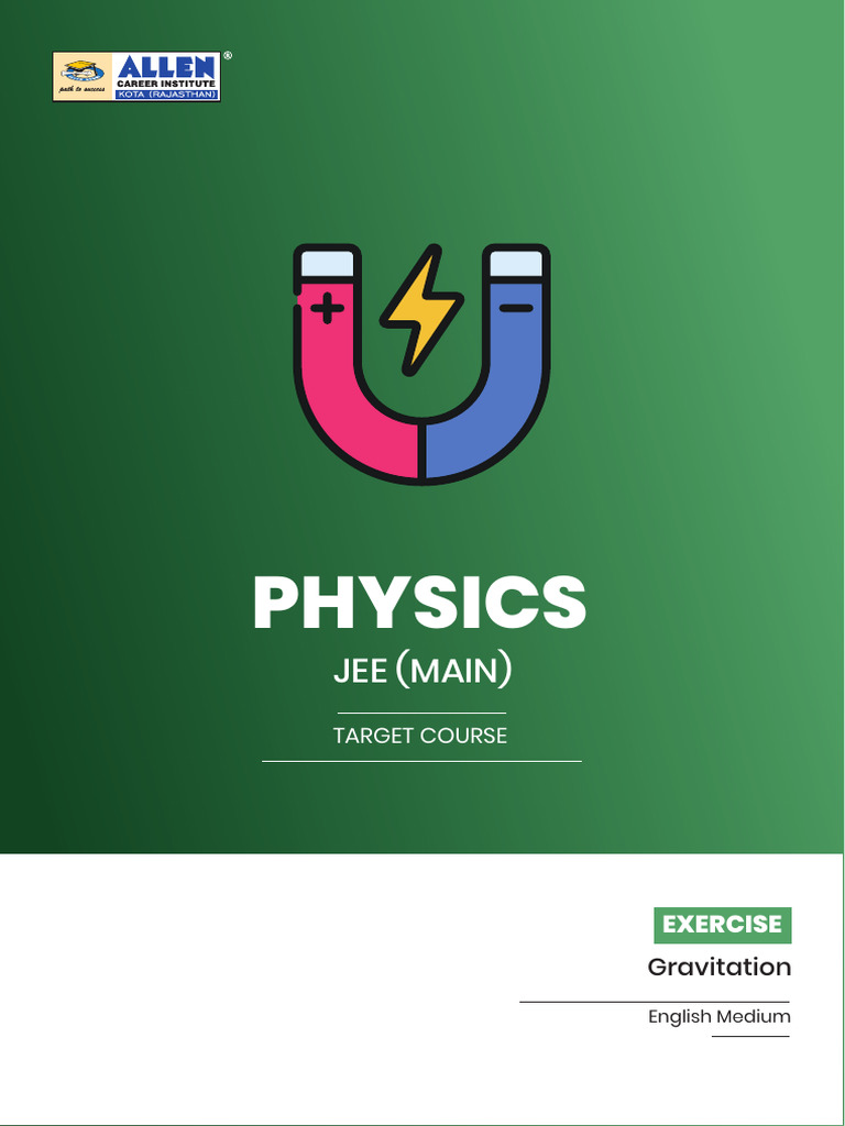 1 Gravitation Exercise | PDF