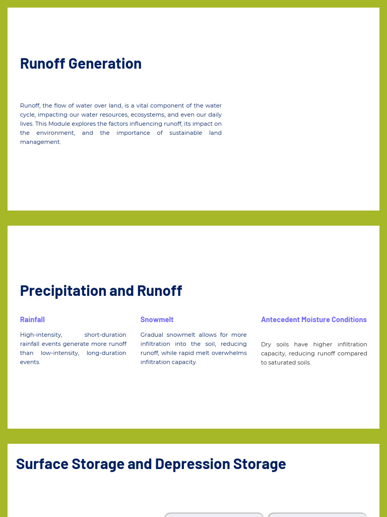 Module 2 - Runofffuxucigcigcigciyvoc8yvohvohcigcu | PDF | Surface Runoff | Soil