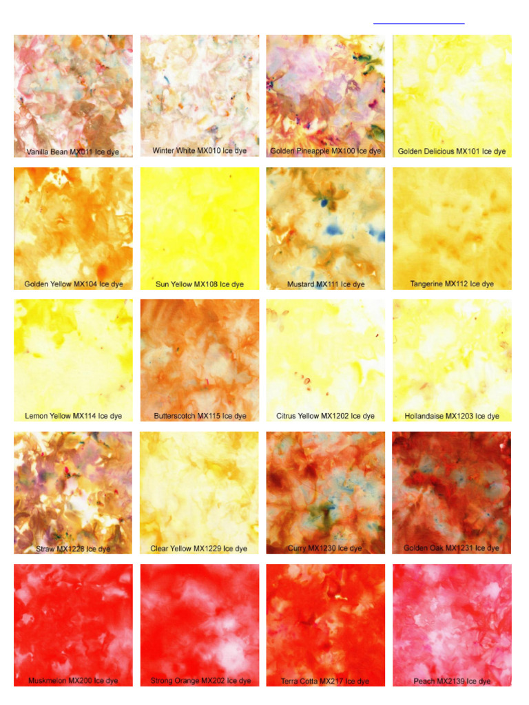 ICE DYE Color Chips New | PDF