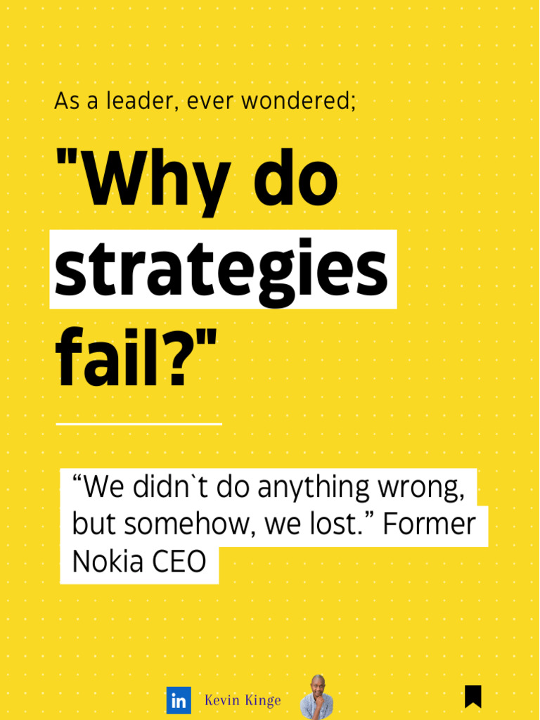 6 Critical Failure Points of Strategy | PDF | Logic