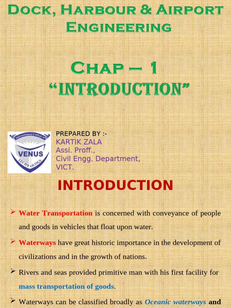 Chapter - 1. Introduction | PDF | Transport