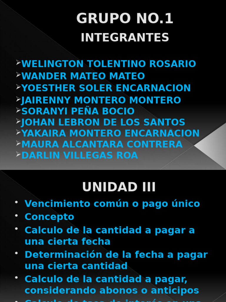 Matematica Exposicion | PDF | Interés | Deuda