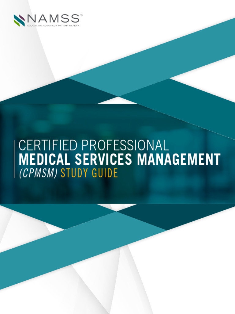 2020 CPMSM Online Study Guide | PDF | Hospital | Health Maintenance ...