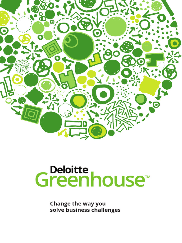 Sea About Deloitte Greenhouse Brochure | PDF | Innovation | Design Thinking