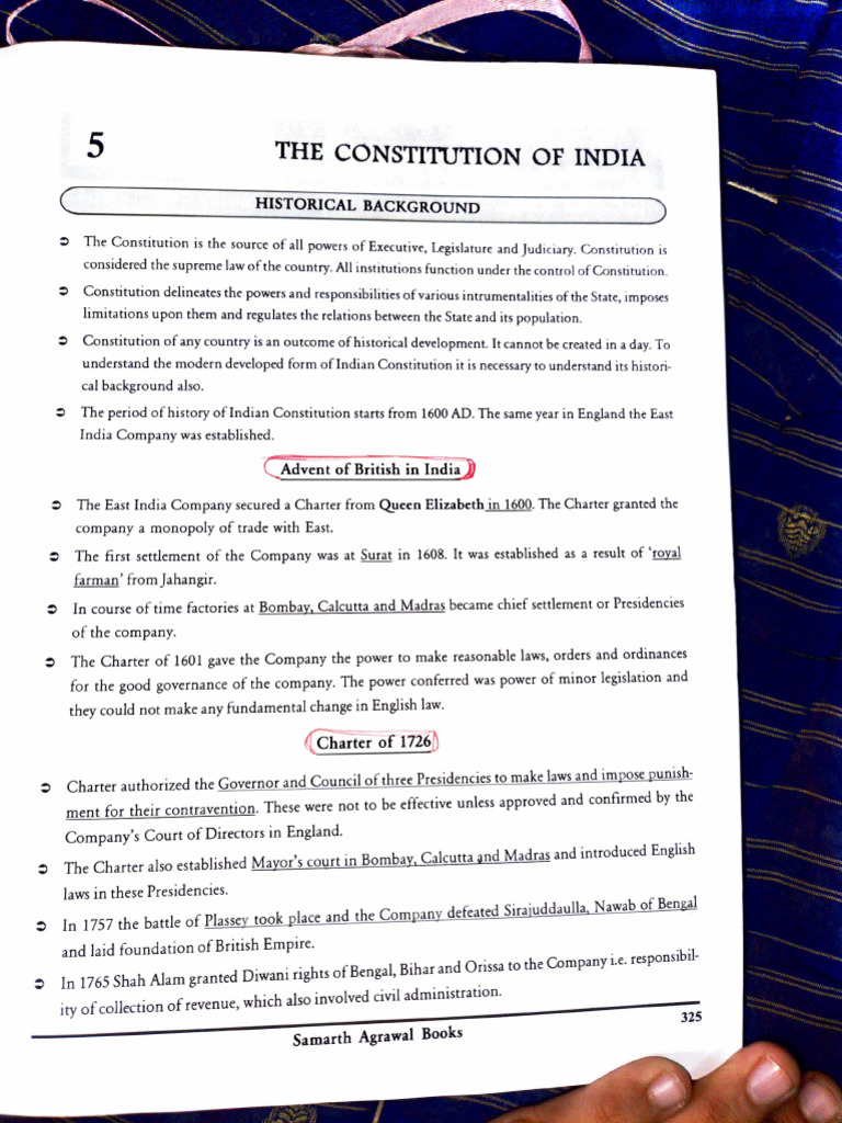 Constitution PDF Samarth Agarwal Part 1 | PDF | Government | Political ...