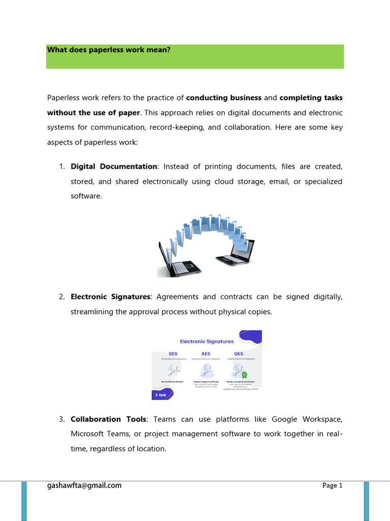 What Does Paperless Work Mean | PDF | Image Scanner | Computing