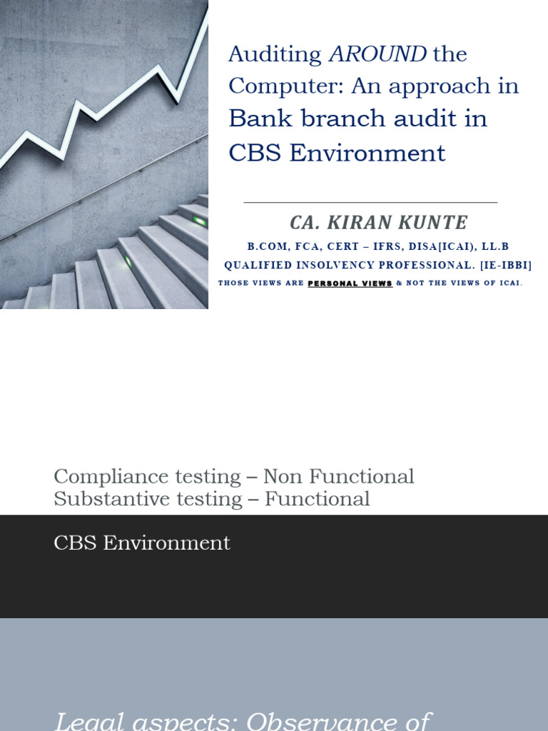 Auditing in CBS Environment | PDF | Audit | Debits And Credits