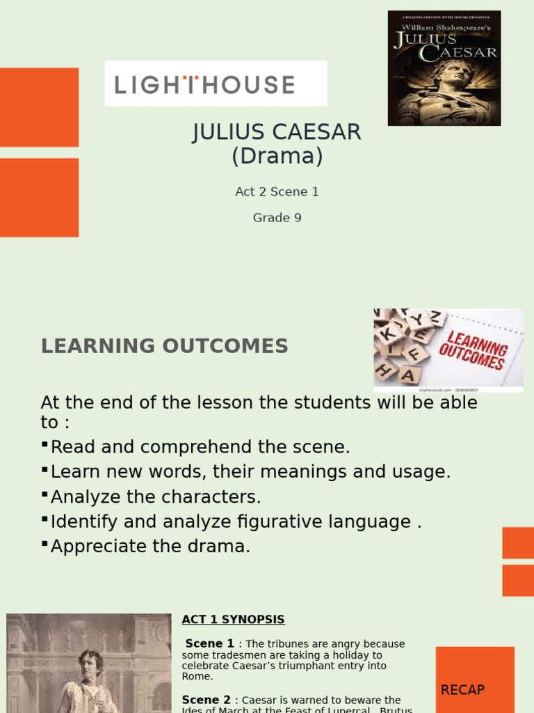 GR 9 - Wakad - Julius Caesar Act 2 Scene 1 | PDF | Julius Caesar | Cicero