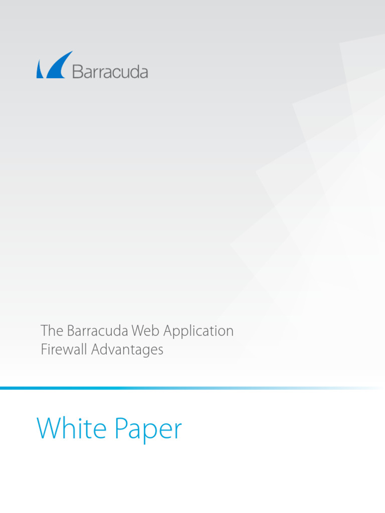 3 - Barracuda - The Barracuda Web Application Firewall Advantage | PDF ...