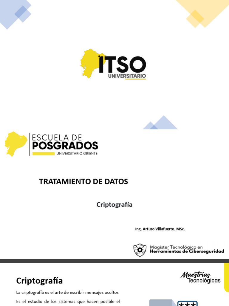 TEMA I - Criptografía | PDF | Cifrado | Criptografía