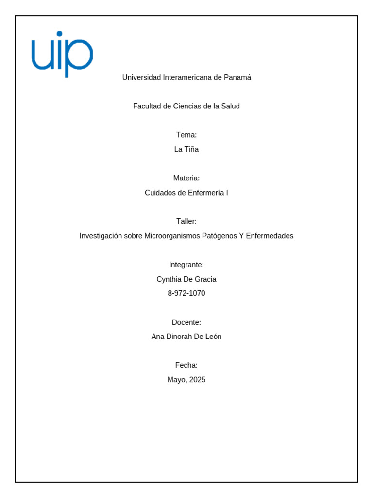 Tiña | PDF | Medicina | Enfermedades y trastornos