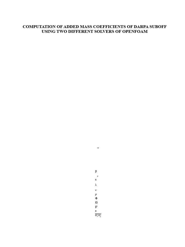 Kirikbas 2023 Computation-Of-Added-Mass-Coefficients-Of-Darpa-Suboff-Using-Two-Different-Solvers ...