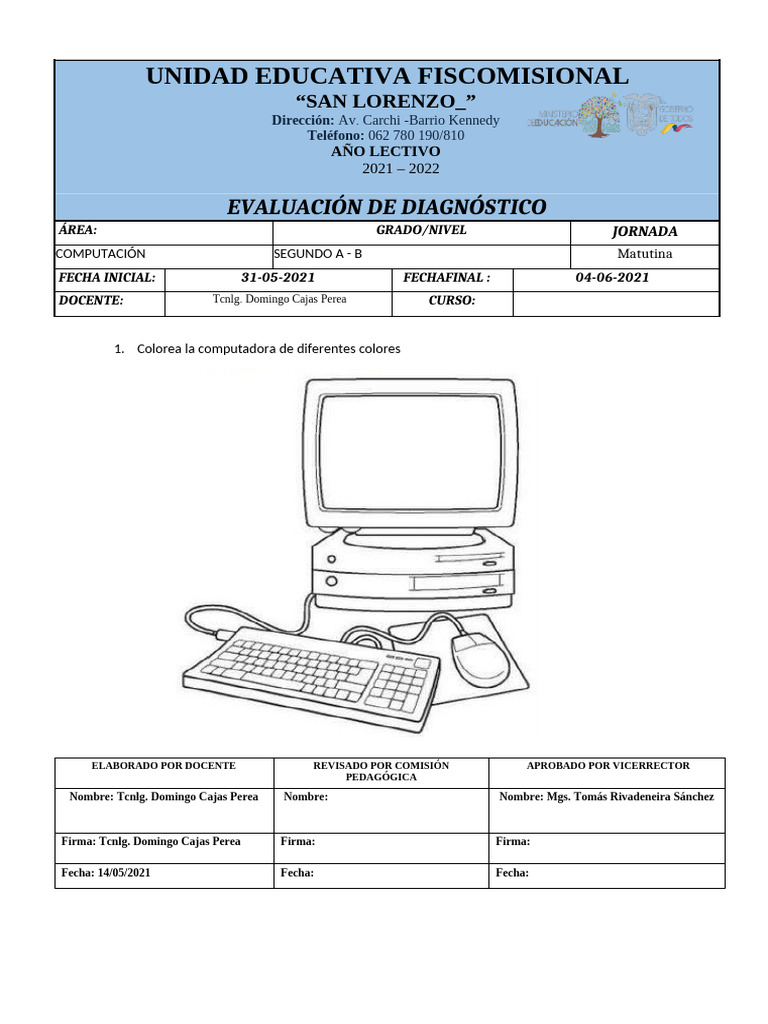 2do Evalucion Dianostica de Compu 2 | PDF