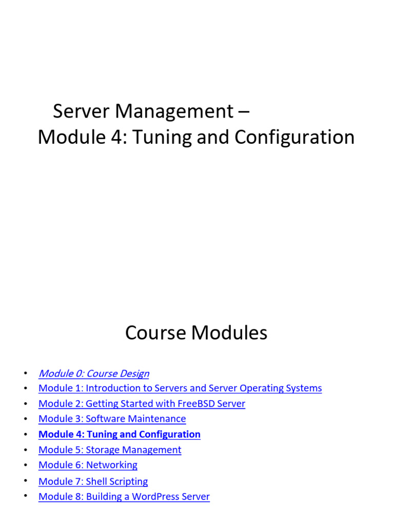 Server Mangment Lecture 5 | PDF | Booting | Computer Engineering