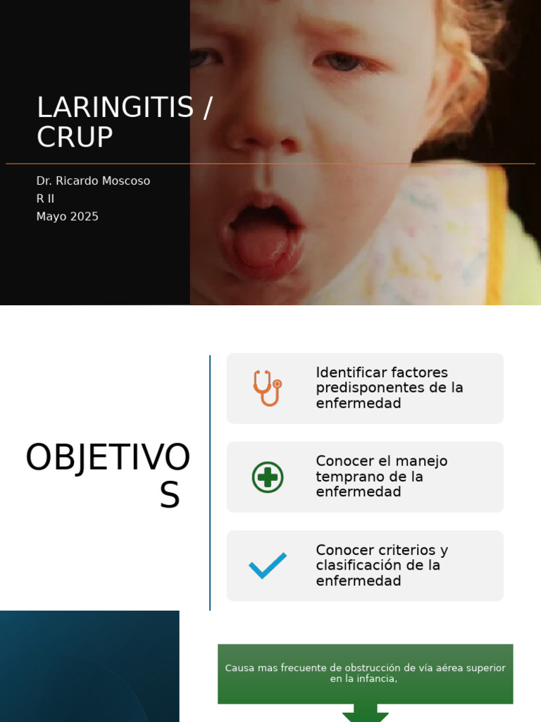 Manejo del Crup en Pediatría 2025 | PDF | Enfermedades animales ...