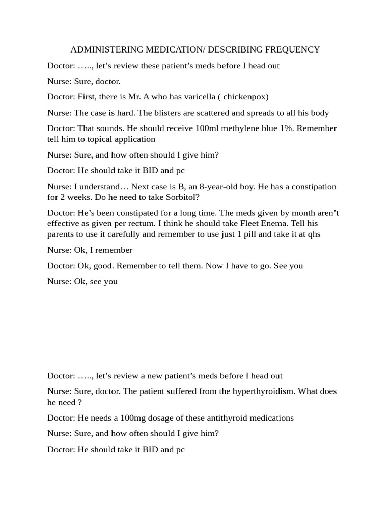 Medication Administration Guidelines | PDF