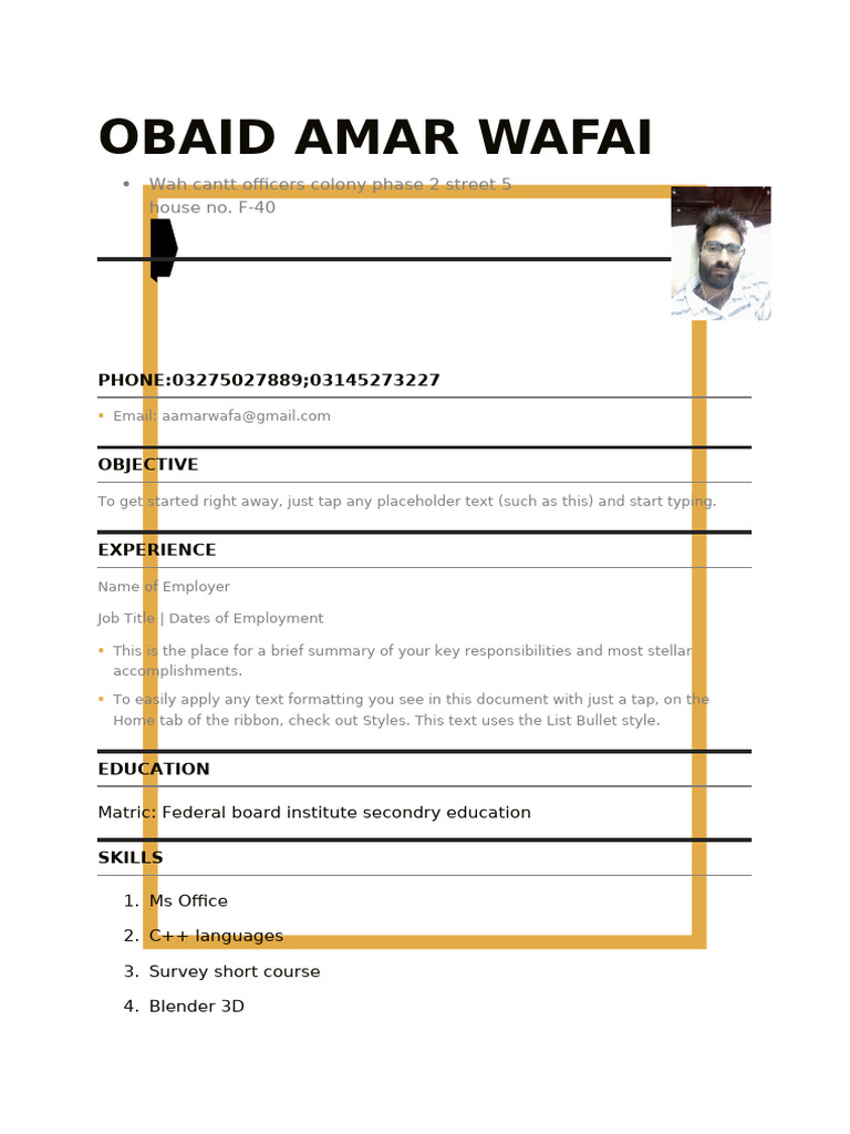 Amar Wafi Obaid | PDF