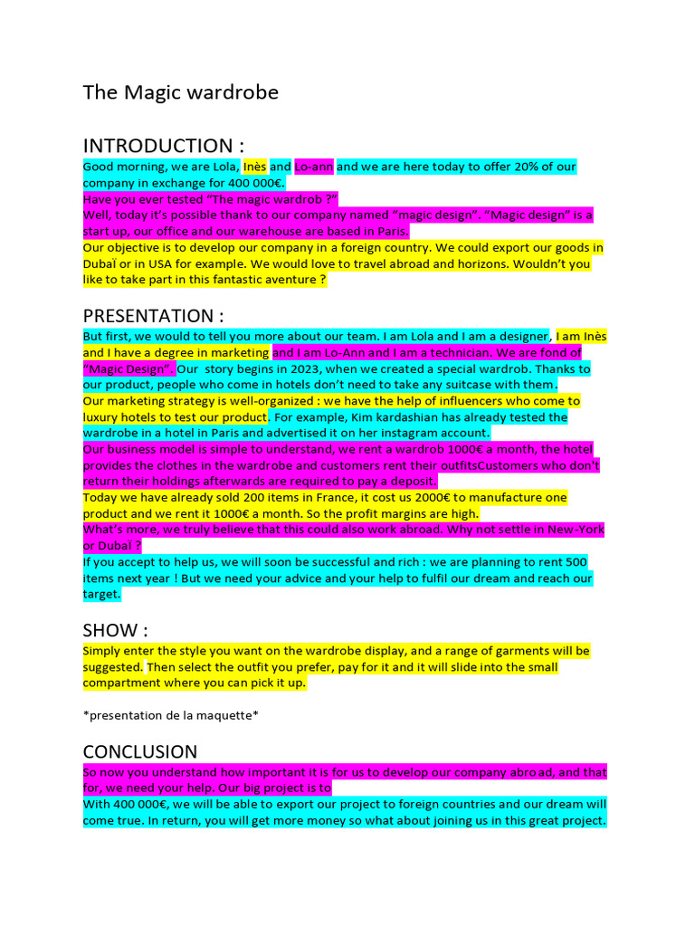 The Magic Wardrobe | PDF