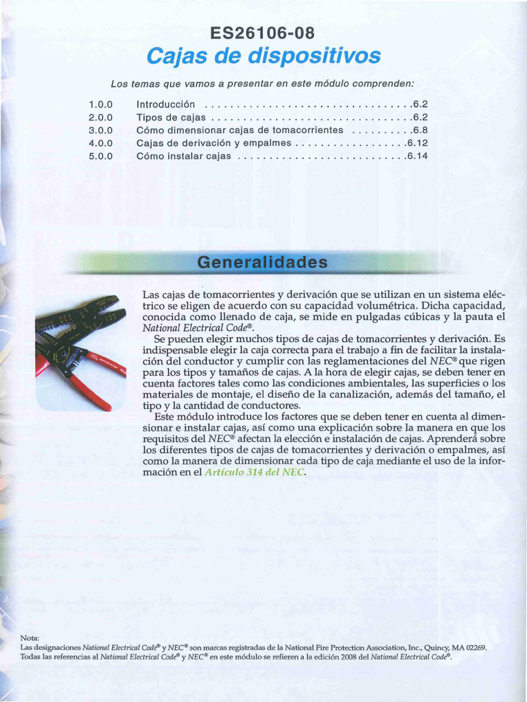 Cajas de Dispositivos | PDF | Conductor electrico | Conector eléctrico