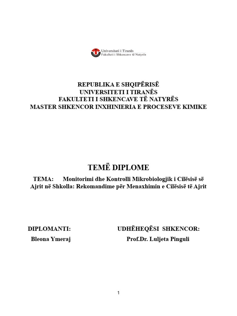 Diploma PËRFUNDIMTARE | PDF