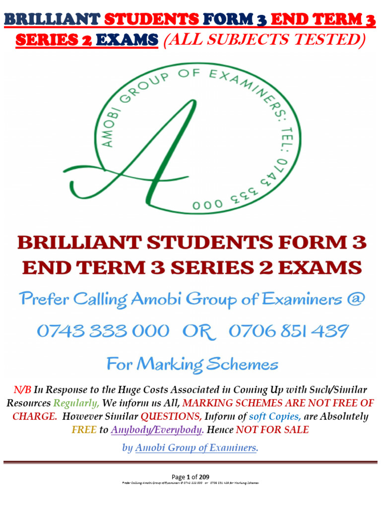 F3 Et3 S2 B Exams | PDF | Biology | Agriculture