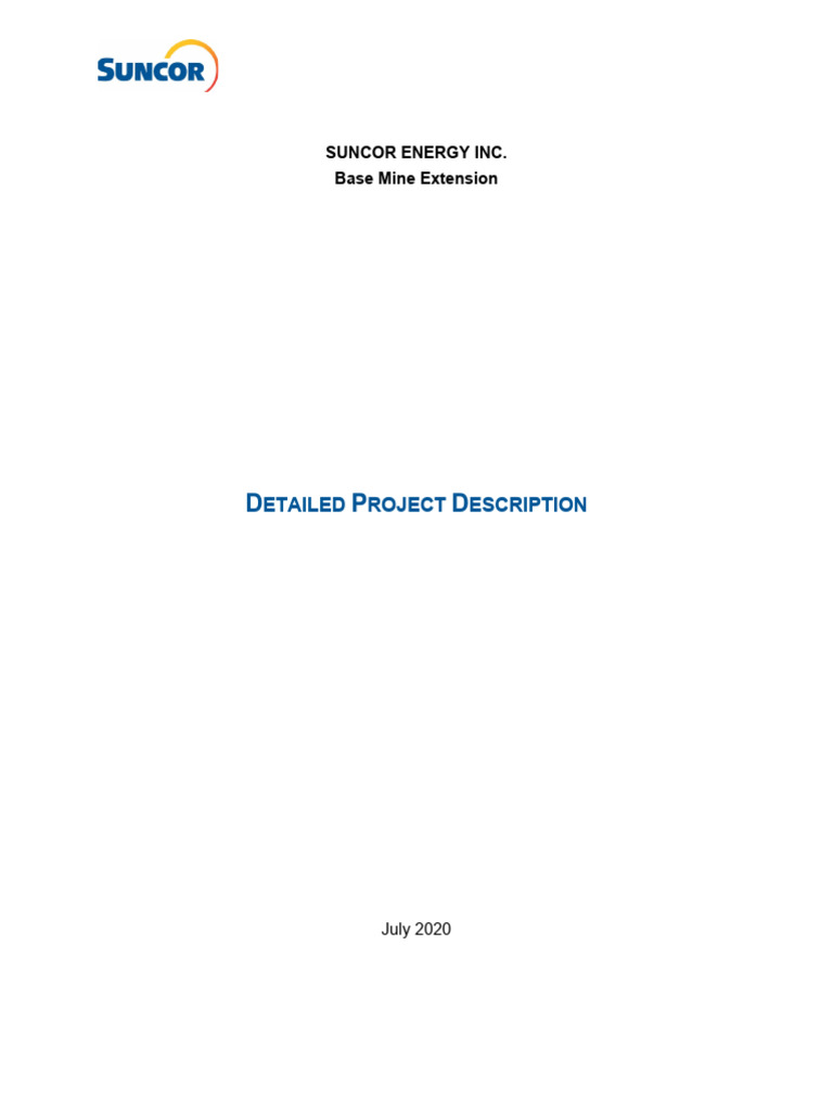 Suncor Material Vendor Project | PDF | Infrastructure | Natural Environment
