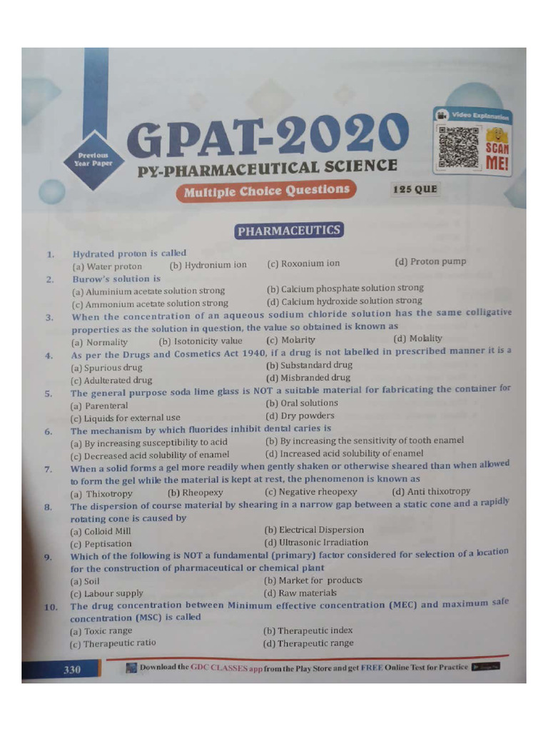 Gpat - 2020 | PDF