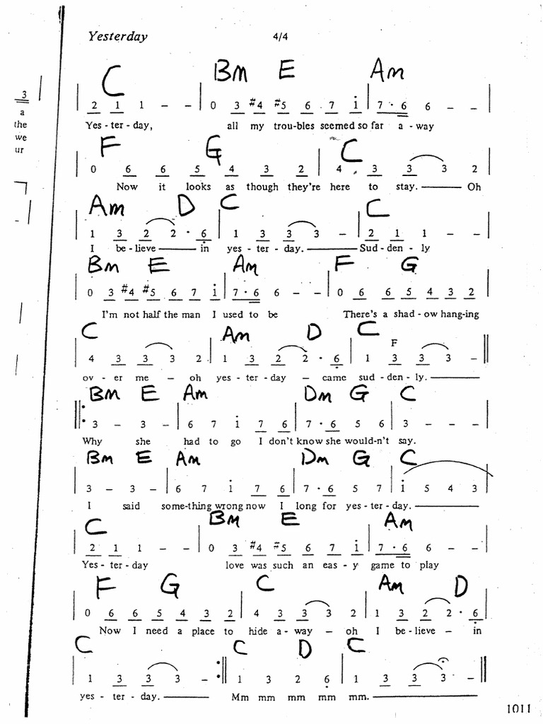Jamming - Yesterday | PDF