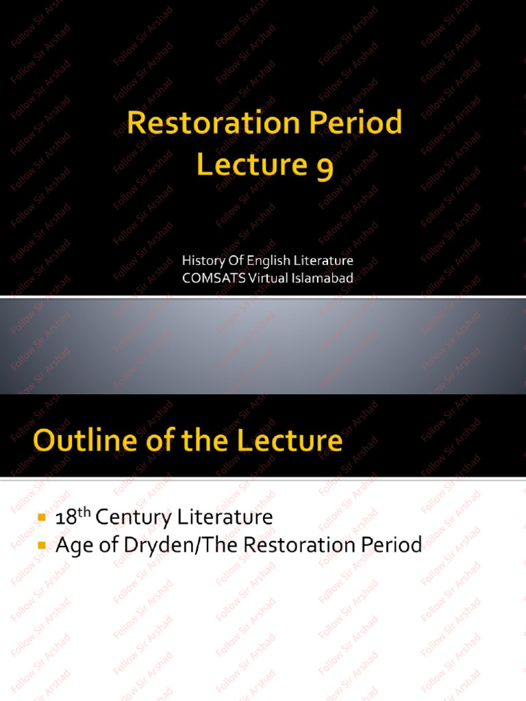 Restoration Period | PDF
