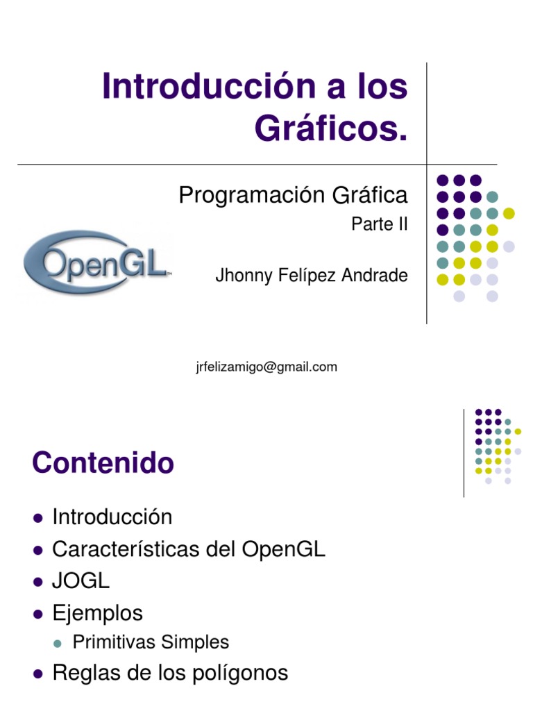 Introducción a la Programación Gráfica con OpenGL y JOGL - Ejemplos de Primitivas Gráficas | PDF ...