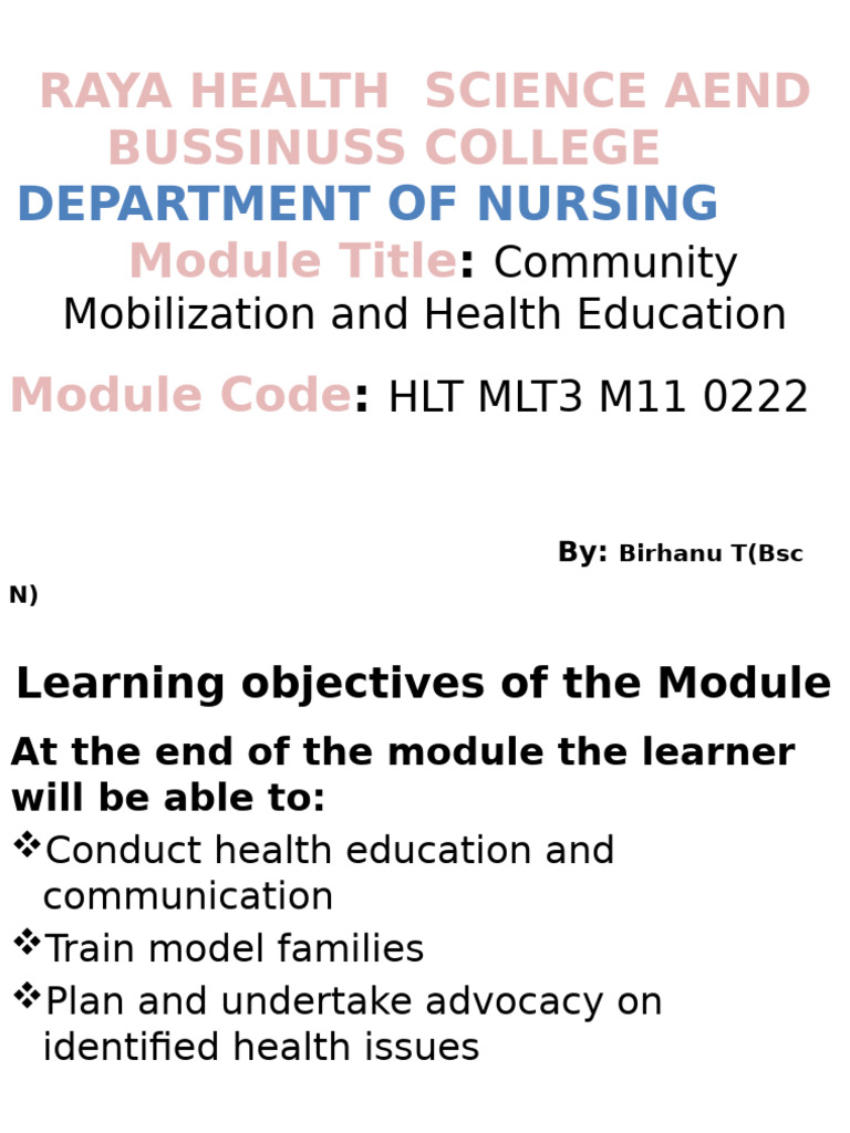 Health Education-3 | PDF | Health Education | Learning