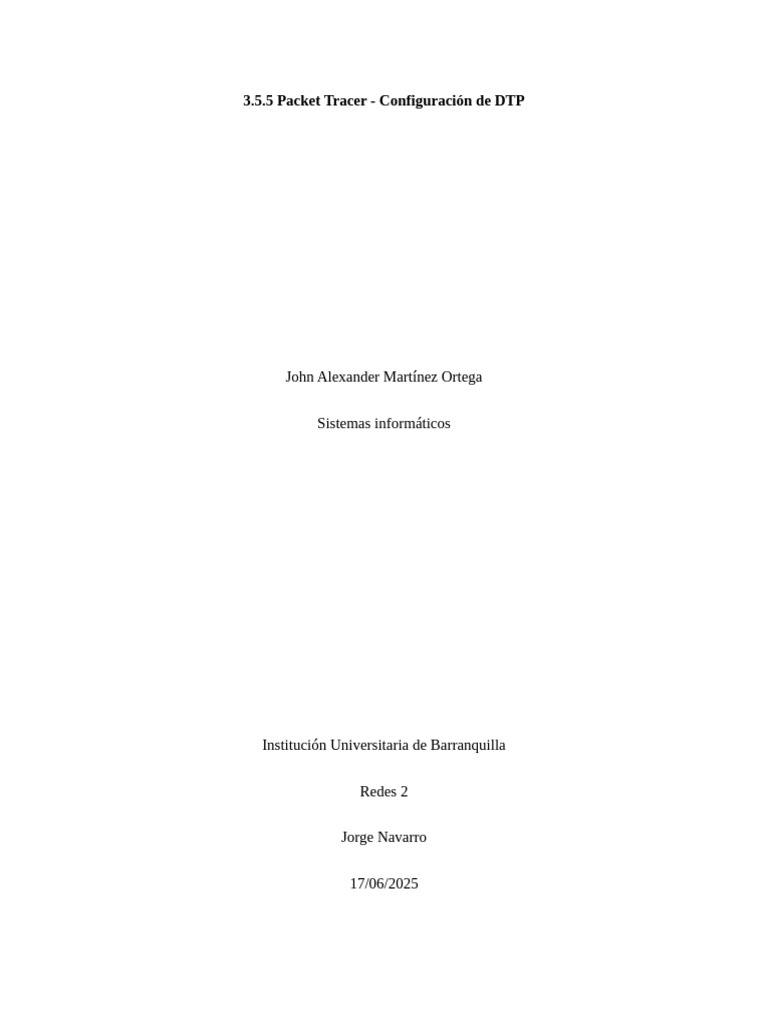 Configuración de DTP | PDF