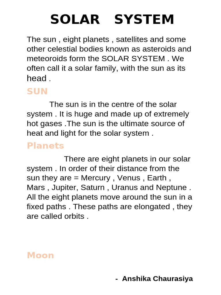 Solar System | PDF